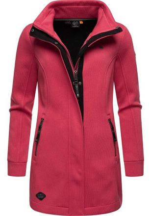 Ragwear Sweatjacke Letrice Bonded Elegante Zip-Jacke mit hohem Kragen in Feinstrickoptik
