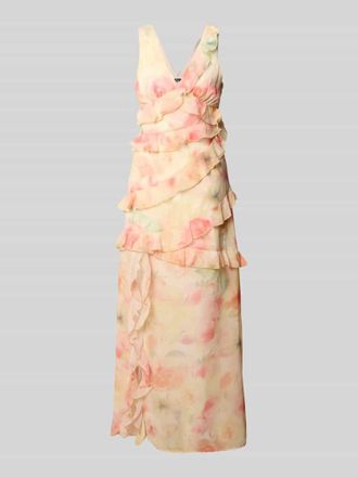 Gina Tricot Maxikleid mit R&uuml;schenbesatz