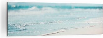 Arttor Panorama Bilder auf Leinwand 160x50cm Leinwandbild Kante Welle Wasser Groß XXL Wanddeko Bild Schlafzimmer Küche Wandbilder Dekoration Wohnzimmer Wall 
