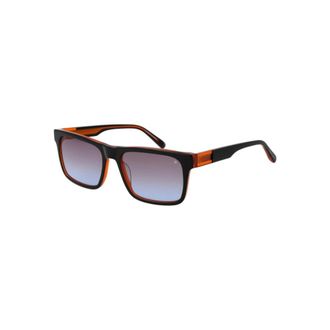 Scotch & Soda Homme, Accessoires, Noir, Taille: ONE Size Lunettes de soleil carr&eacute;es en ac&eacute;tate avec verres d&eacute;grad&eacute;s