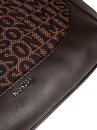 Missoni Womens Logo Tote Shopping Bag Brown >