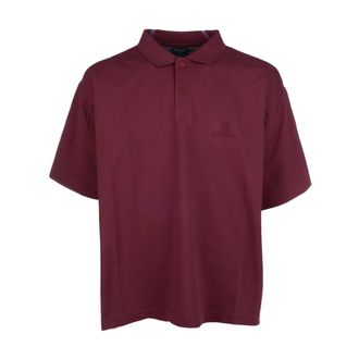 Balenciaga Nano BB Kurzarm Regular Polo - - Tops - Herren - Rot - S