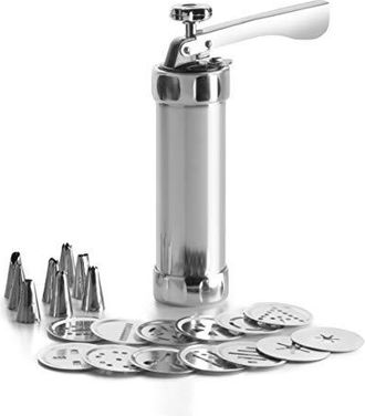 Ibili Ibili 792300 Gebäckpistole für Fettgebackenes, Aluminium, Silber