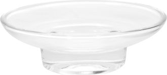 Valiclud Glas Seifenablage Rund Für Waschbecken Klarer Seifenhalter Aus Glas Seifenbehälter Für Zuhause Und Badezimmer wasserdichte Ablagefläche