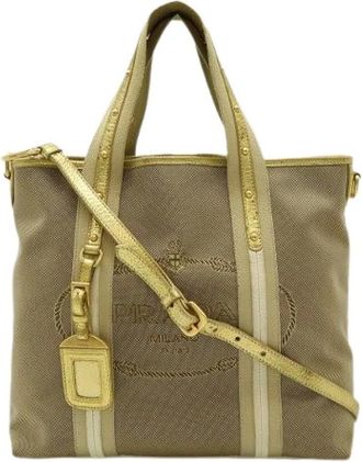Prada Damen, Pre-Owned, Beige, ONE SIZEGröße