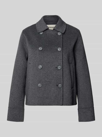 Stefanel Zweireihige Jacke aus Lanawoll-Mix