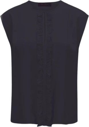 Max Mara Femme, Blouses et Chemises, Bleu, Taille: 40 FR Matilde Top