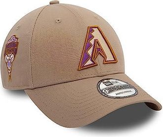 New Era Arizona Diamondbacks MLB Fankappe Beige Sidelogo Baseball Cap 9Forty Strapback - One-Size