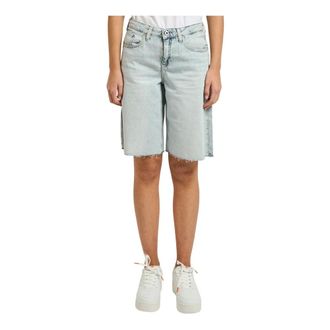 Karl Lagerfeld Femme, Shorts, Bleu, Taille: W30 Long Denim Shorts