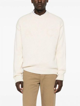 A.P.C. A. P.C. Pull &agrave; col rond en 100% laine recycl&eacute;e avec &eacute;paules tombantes