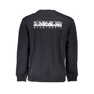 Napapijri Logo-Embroidered Cotton Sweatshirt - Black