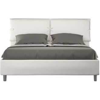 Itamoby Schlafsofa Doppelbett 160x190 gepolstert Kissen Farbe: Wei&szlig;