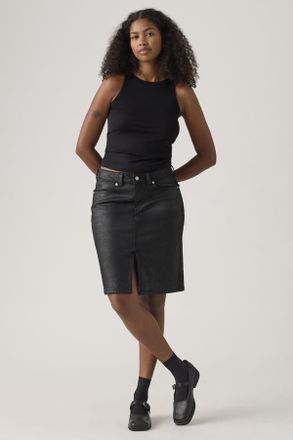 Levi's Jupe Mi Longue Low - Femme - Noir / Prize Fighter Str - 23