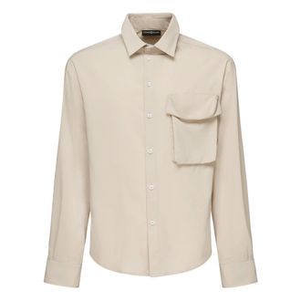 Giuliano Galiano Beige Kurzarm Knopfhemd - - Shirts - Herren - Beige - M