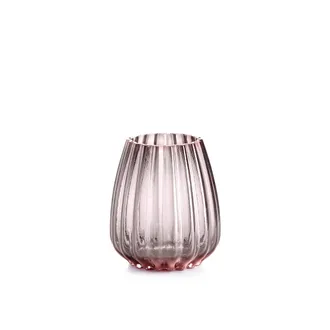 IVV oyster medium glass vase pink h-20.5 cm