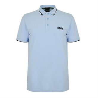 HUGO BOSS Paddy Pro Poloshirt f&uuml;r Herren, Baumwolle Piqu&eacute; (Blau)