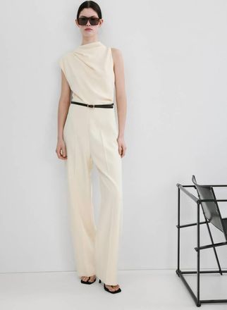 Mango Combinaison asym&eacute;trique &eacute;cru - Femme - XXS - MANGO