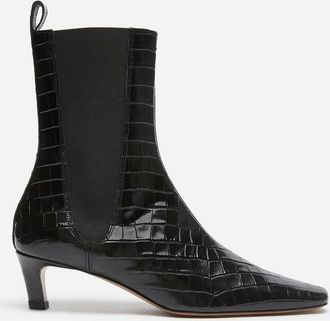 Arket Stiefelette Aus Leder -Schwarz