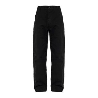 Off-white Homme, Pantalons, Noir, Taille: L Pantalon droit