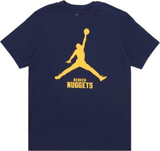 Nike Jordan Denver Nuggets Basketball Tee - - Sport - Herren - Blau - XS