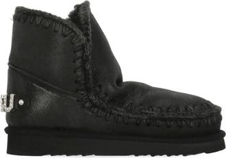 Mou Femme, Chaussures, Noir, Taille: 41 EU Bottines Eskimo 18 Logo Strass