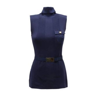 Elisabetta Franchi Dolcevita Sicato Wo Pullover - - Tops - Damen - Blau - XL