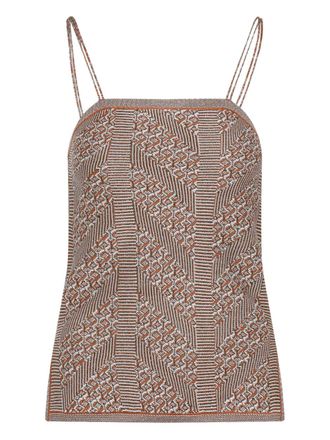 Valentino Garavani haut à imprimé abstrait - Tons neutres