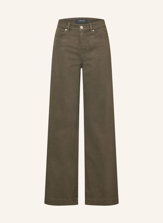 Marc Cain Wide Legs Jeans Warri Mit Glitzergarn gruen