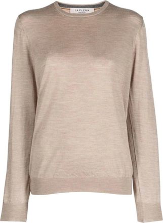 La Fileria Pull en Laine Vierge - Homme - Pulls - Beige - Taille: 2XL