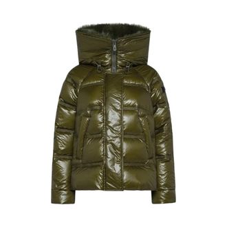 Peuterey Takan Mid Fur - - Jackets - Damen - Gr&uuml;n - S