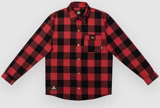 THE DUDES Los Dudes Chuck Flannel Over Hemd red x black