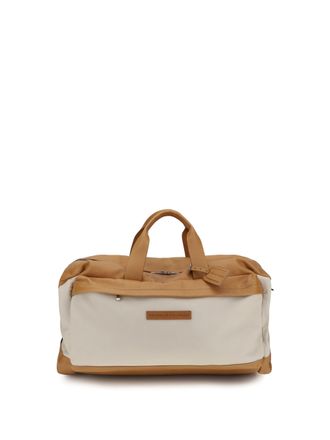 Brunello Cucinelli Mens Active Travel Bag Calf Leather Ice-Natural Luggage & Holdalls Ice/natural
