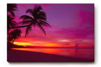 Paul Sinus Art Sinus Art Wandbild 60x40cm Stimmungsvolles Motiv f&uuml;r Urlaubssehnsucht und exotisches Flair