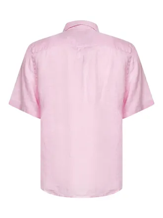 MC2 Saint Barth Mens Polo Shirt Raphael Pink Linen T-shirts And Polos