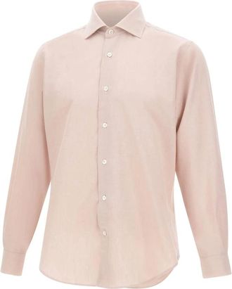Eleventy Homme, Chemises, Rose, Taille: 2XL Piqu&eacute; Cotton Shirt