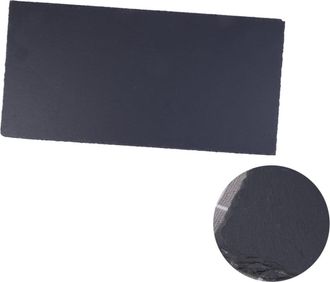 Cabilock Nat&uuml;rliche Rechteckige Schieferteller 40x20cm Servierplatte F&uuml;r Sushi, Kuchen Und Pizza, Robust