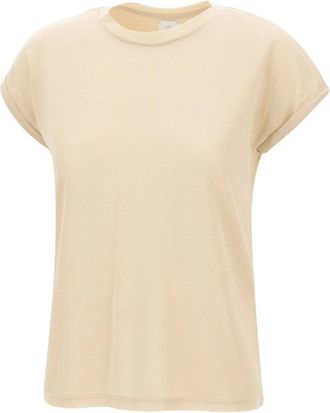 Eleventy Femme, Tops, Beige, Taille: 38 FR T-Chemises