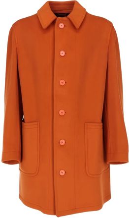 Romeo Gigli manteau à simple boutonnage (années 1990) - Orange