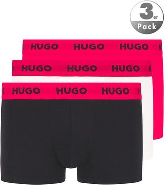 HUGO BOSS Herren Trunks rot Baumwolle & Mix unifarben