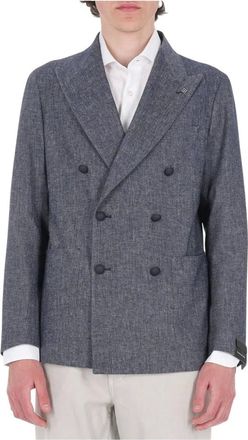 Tagliatore Homme, Vestes, Bleu, Taille: 2XL Veste crois&eacute;e Montecarlo