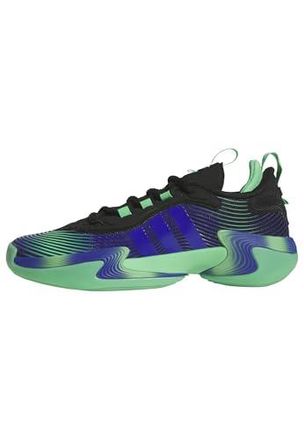 adidas Adidas Exhibit Select 2.0 Pro Basketball pour Femme, Noir/Vert Semi-criant/Bleu Clair, 9,5 cm