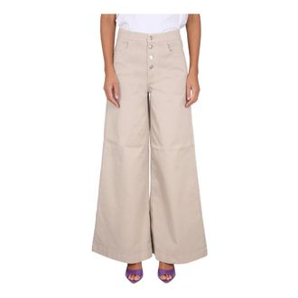 Department Five Yoko Pantalone Extraflare - - Trousers - Damen - Beige - W27
