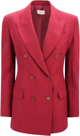 P.A.R.O.S.H. P.a.r.o.s.h., Femme, Vestes, Rouge, Taille: 40 FR Blazer Crois&eacute;