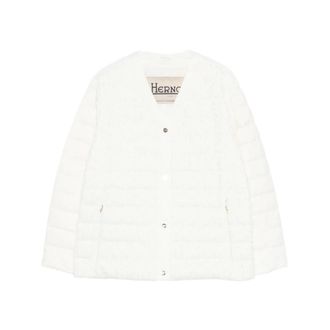 Herno Femme, Vestes, Beige, Taille: 36 FR Quilted Button Jacket