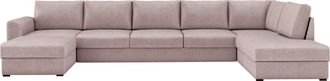 Mirjan24 Ecksofa Wilma Large Premium, 2 Bettkasten und Schlaffunktion Schlafsofa Bettsofa Eckcouch Polsterecke Sofa Couch Wohnlandschaft (Zoya 03, Seite: Recht