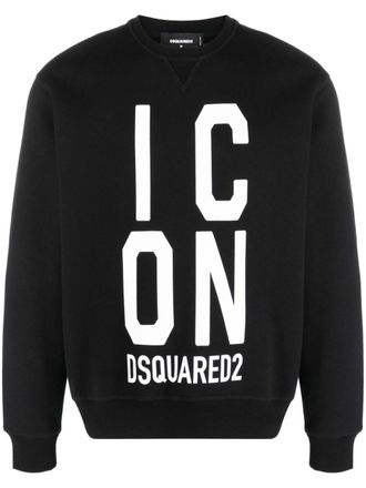 Dsquared2 Sweatshirt mit Icon-Print - Schwarz