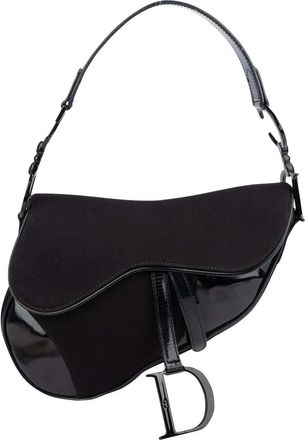 Dior Crossbody Bags - Christian Dior Classic Noir Saddle Handbag - Gr. unisize - in Schwarz - f&uuml;r Damen