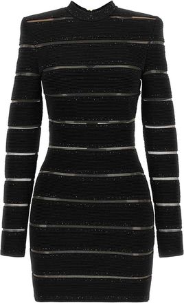 Balmain Robe Au Genou - Noir