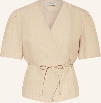 Neo Noir Neo Noir Wickelbluse Simoni beige