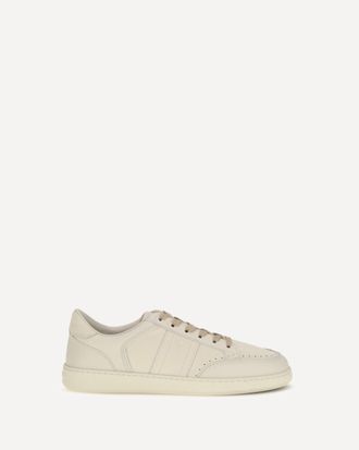 Ferragamo Leather Sneakers with logo Male 9.5